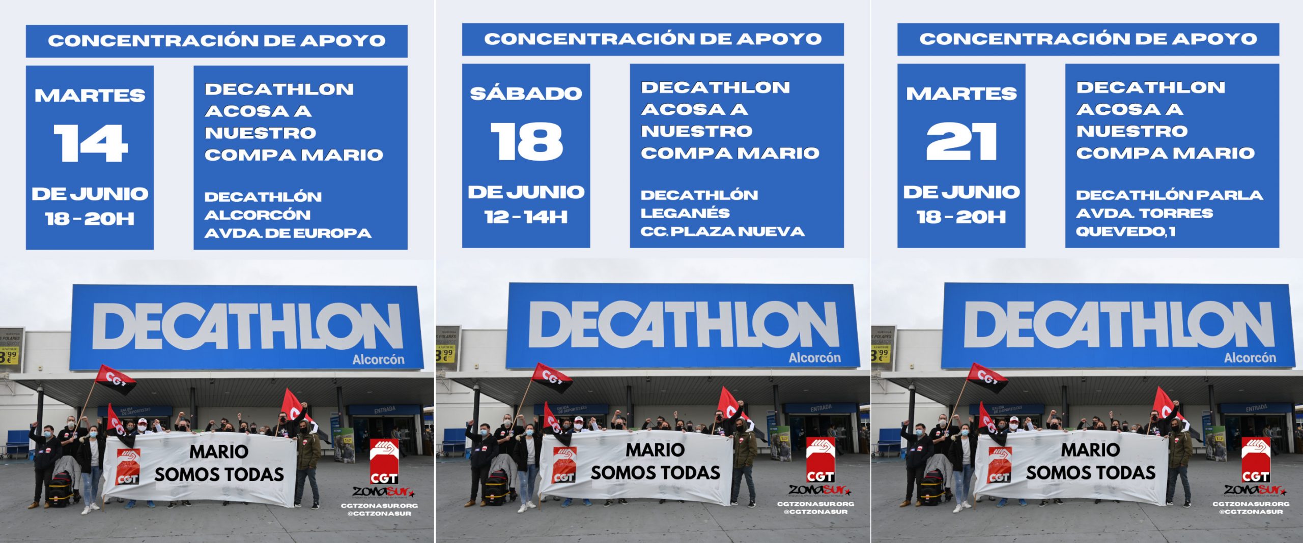 "Decathlon sanciona y acosa a un trabajador": convocadas movilizaciones ...