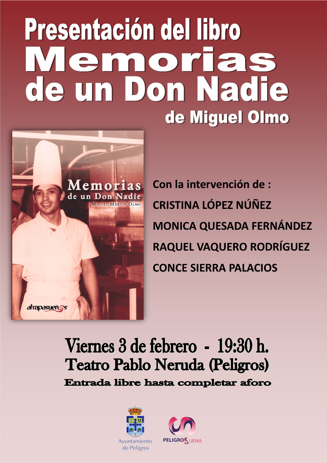 Presentación del libro "Memorias de un Don Nadie" de Miguel Olmo, un ...
