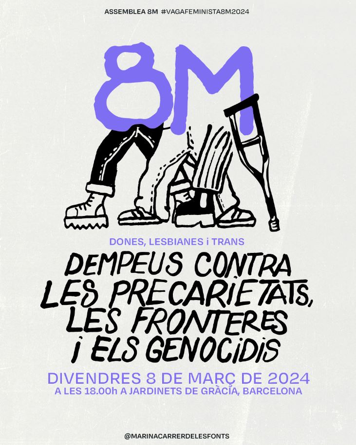 Manifestació 8 març 2024 Barcelona - Tercera Información